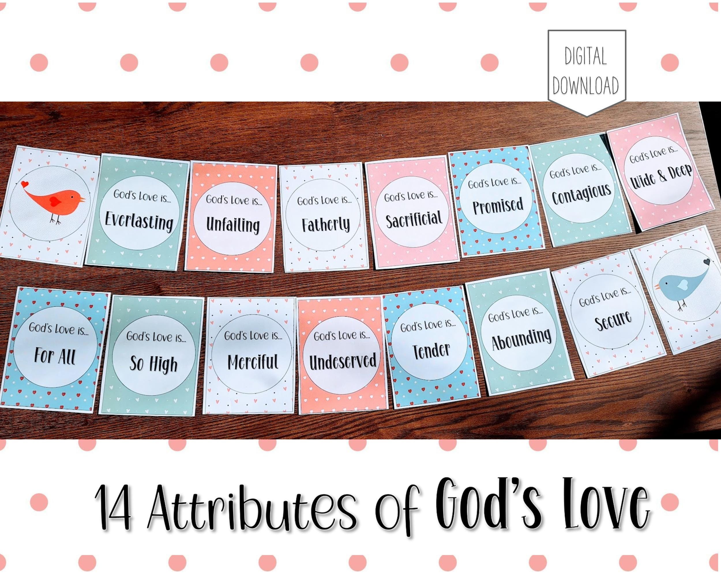 God's Love Is...printable Valentine's Scripture Cards for Banner ...
