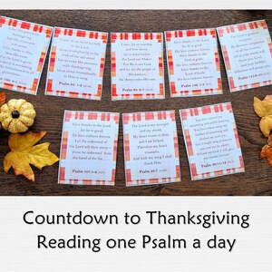 Thanksgiving Scripture Cards-printable Thankful Psalms- Thanksgiving ...