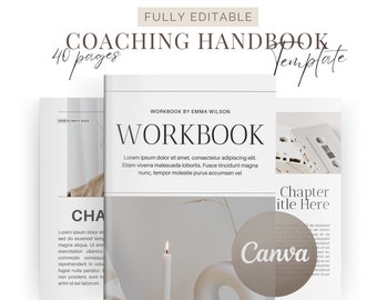 Ebook Canva Editable Template, Canva Course Workbook Template, How to ...