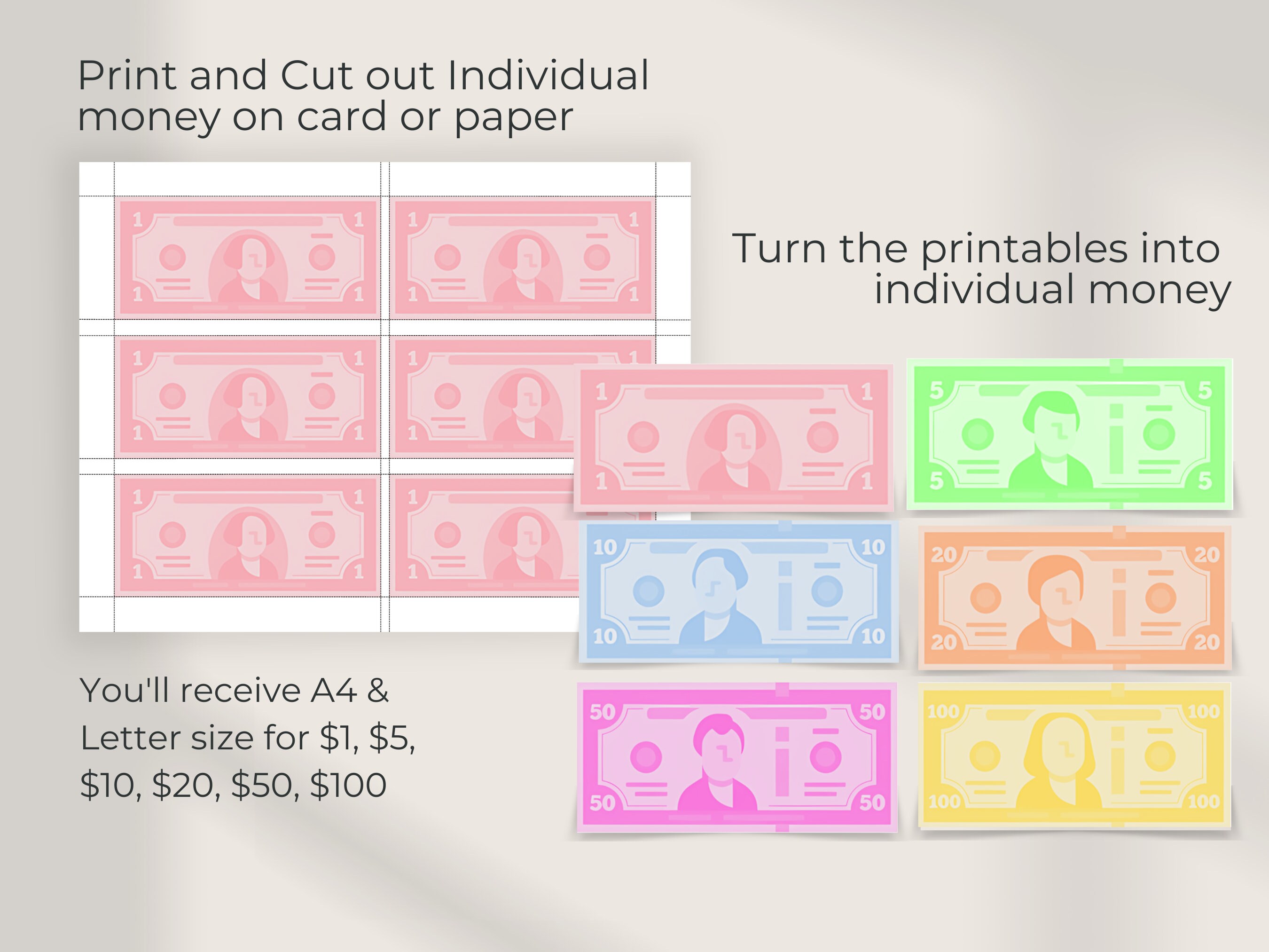 Kids Play Money | Editable Kids Reward Bucks | Chore Bucks | Good ...