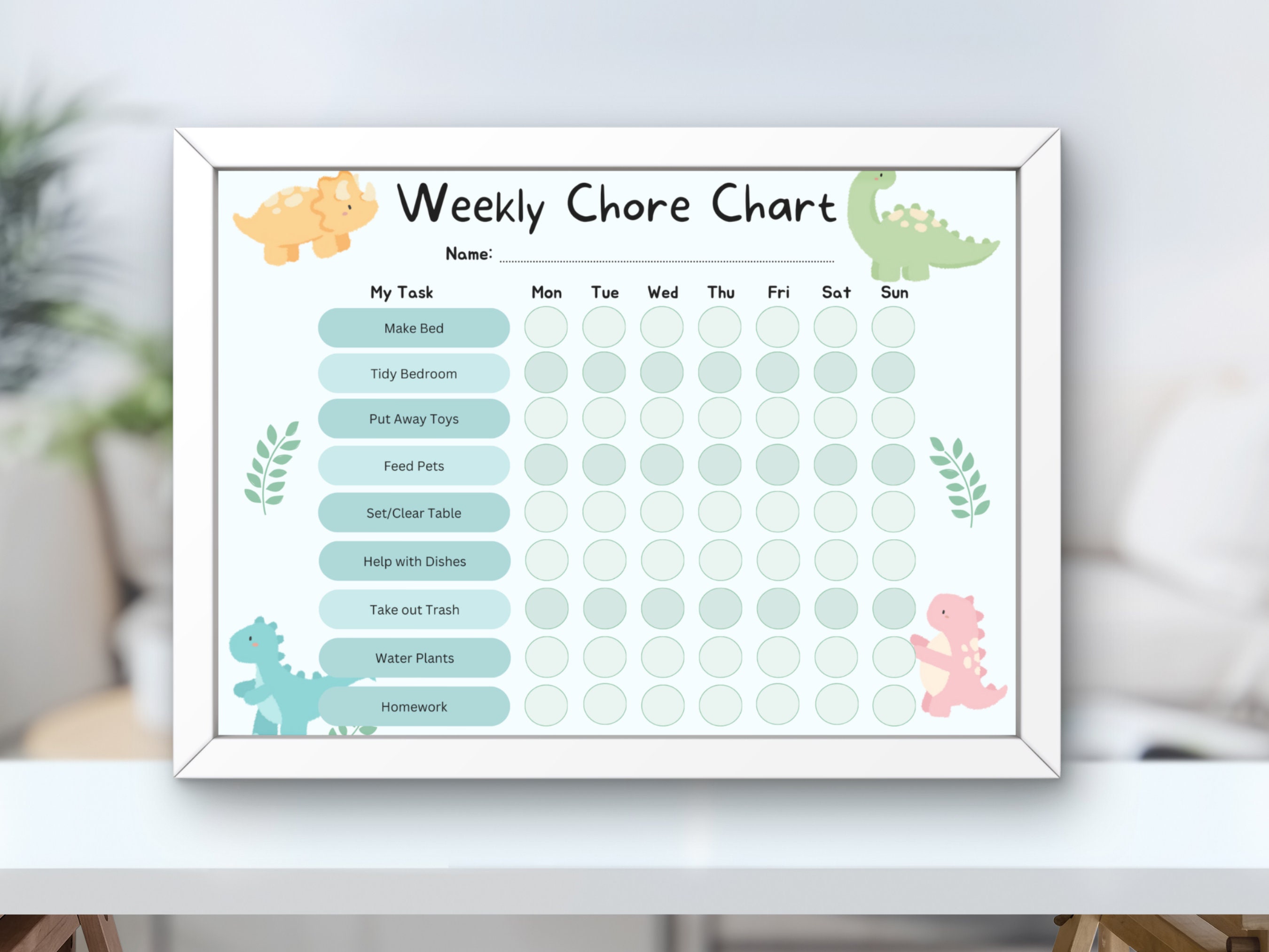 Editable Weekly Chore Chart Kids Teens Tweens Pre-teens Daily and ...