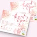 Thank You Card Template, Thank You Package Insert, DIY Marketing Cards ...