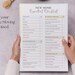 New Home Essentials Checklist | New Home Checklist Printable | First ...