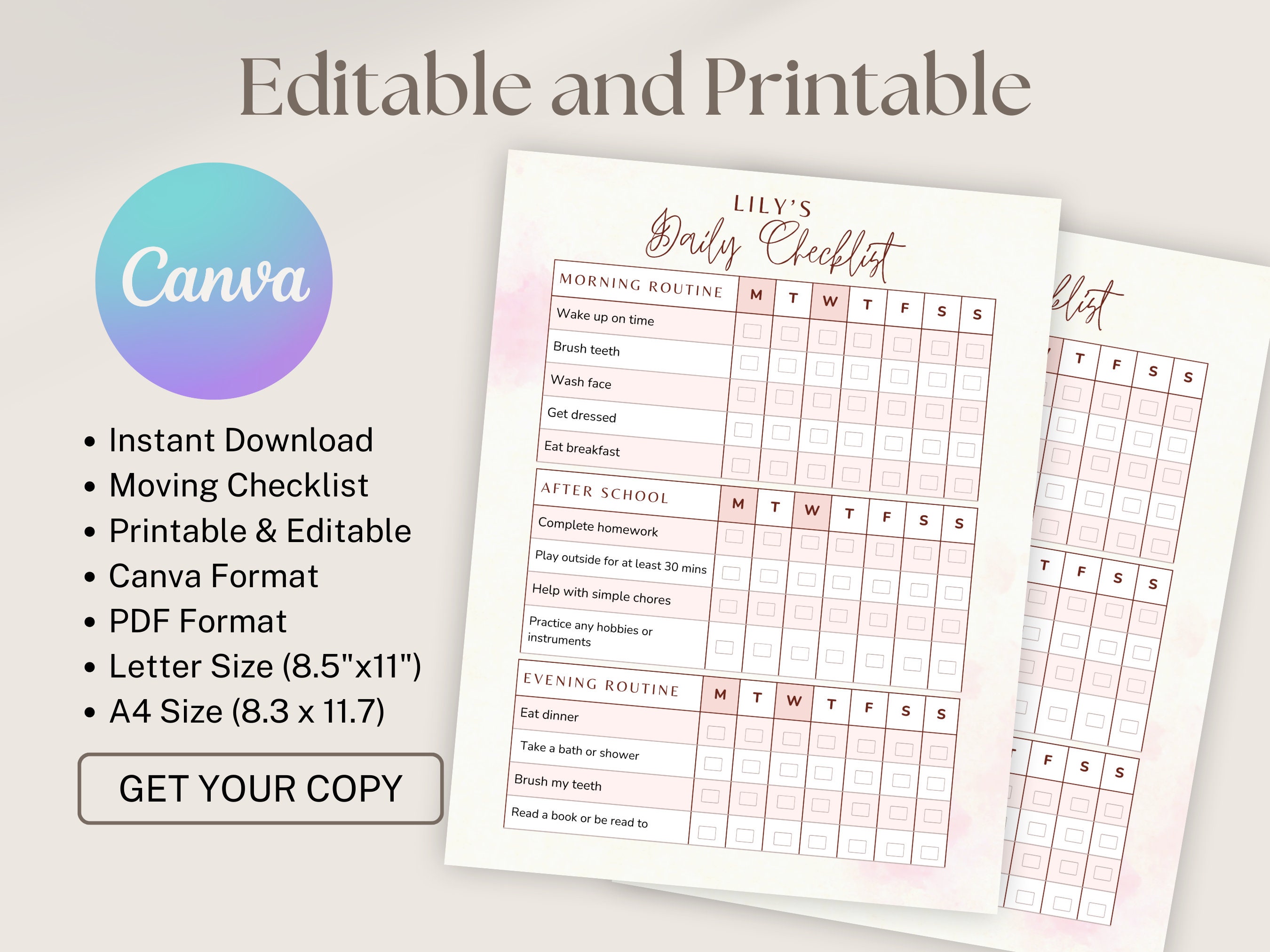 Editable Homeschool Planner | Printable Daily Schedule & Student ...