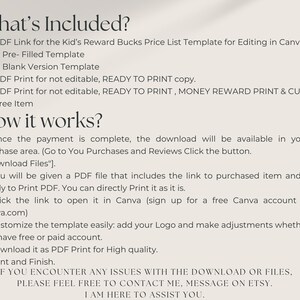 Printable Kids Reward Bucks | Editable Mom Bucks PDF | Reward System ...