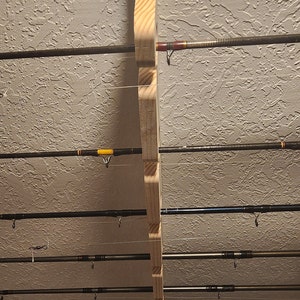 Ceiling or Wall Mounted Fishing Rod Holder - Perfect for Medium-heavy ...