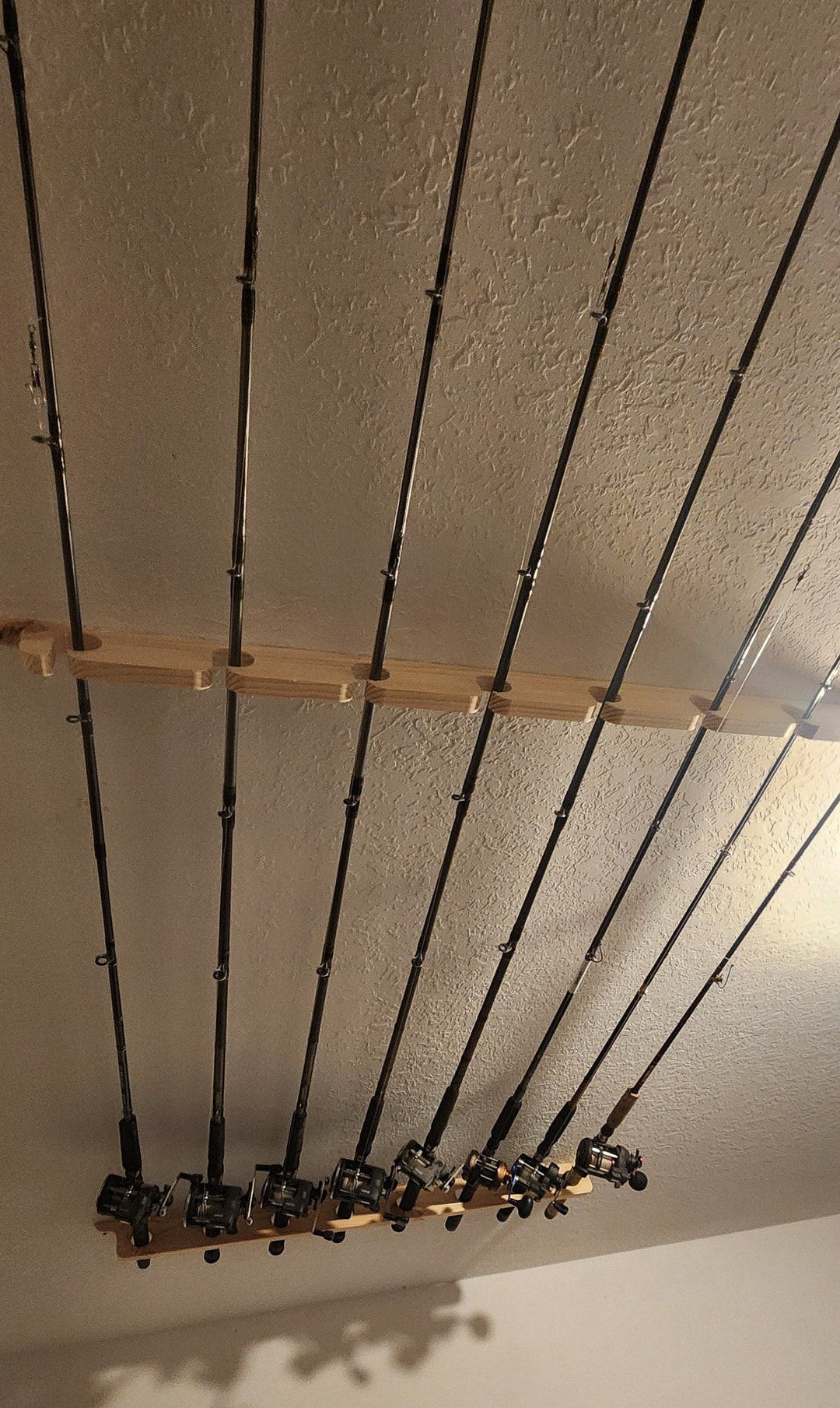 Ceiling or Wall Mounted Fishing Rod Holder Perfect for Medium-heavy ...