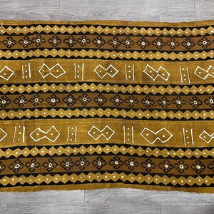 African Mudcloth Fabric! Authentic Bogolanfini/ Hand Woven Art/ Tribal ...