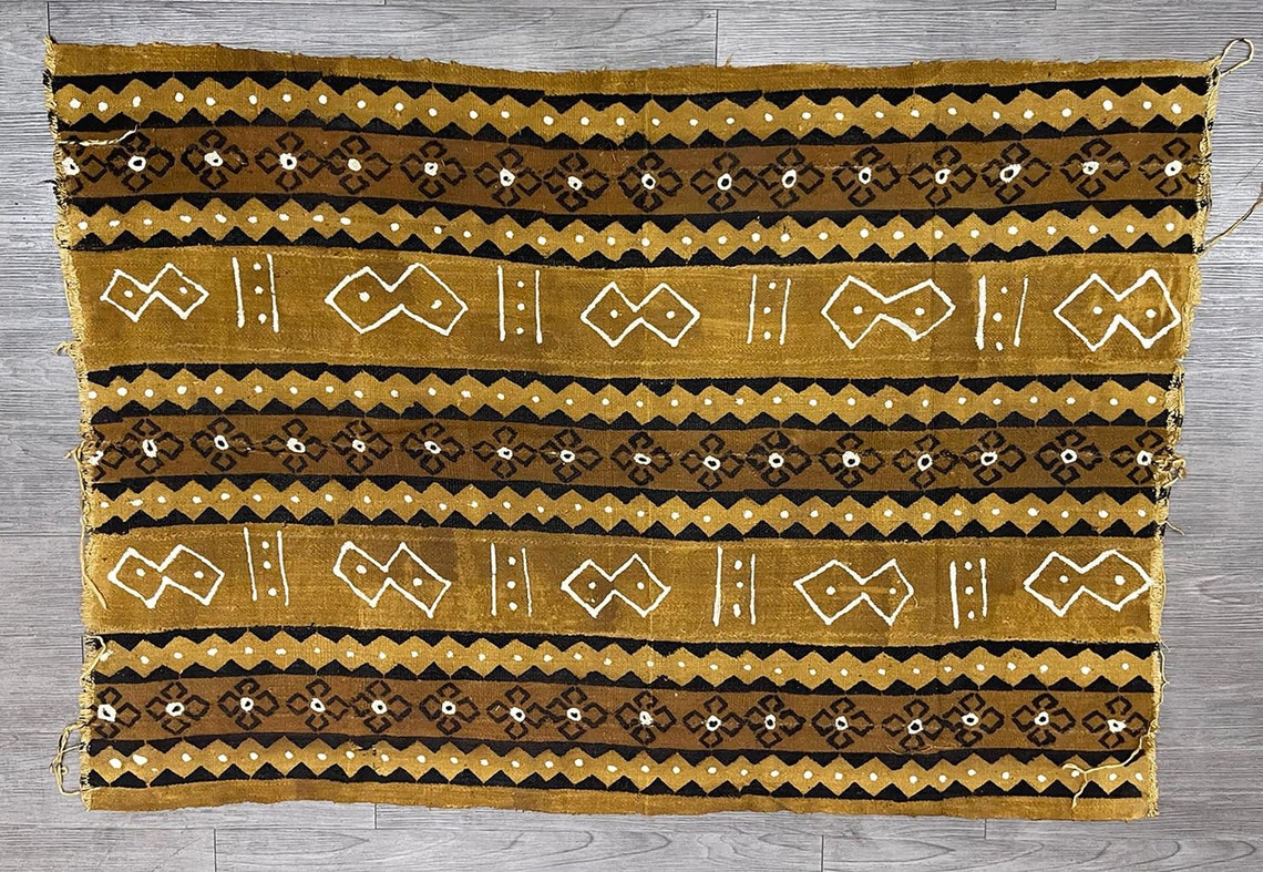 African Mudcloth Fabric! Authentic Bogolanfini/ Hand Woven Art/ Tribal ...