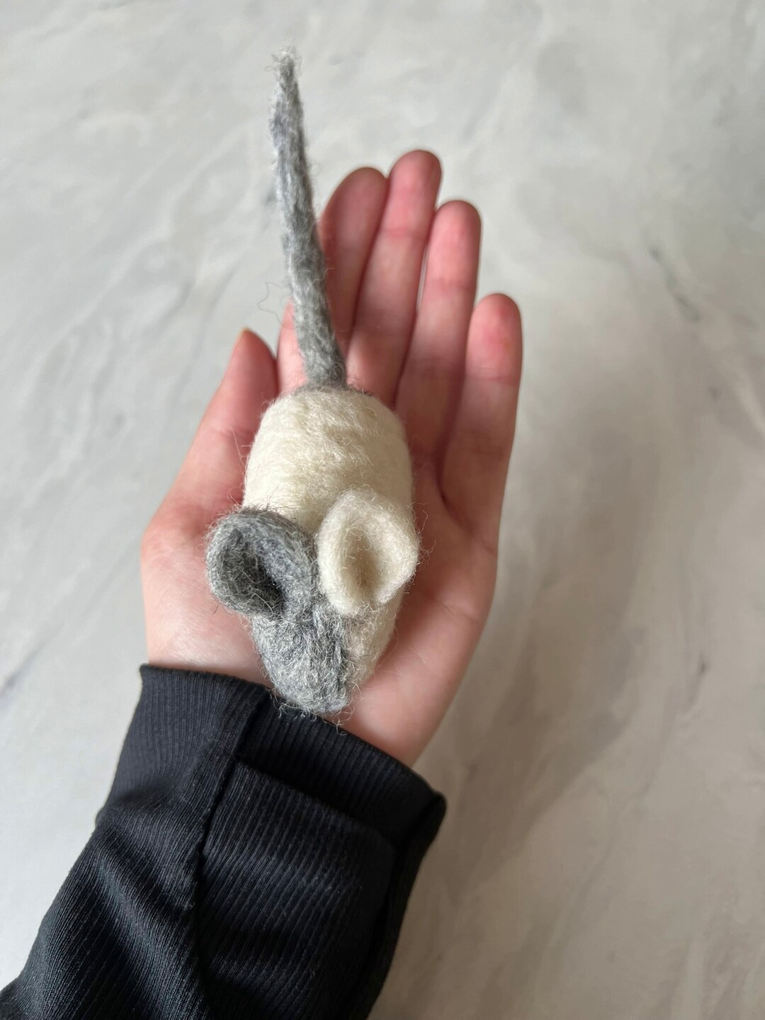 Felt Mini Mouse, Handmade With 100% New Zealand Wool, Non-toxic Colors ...