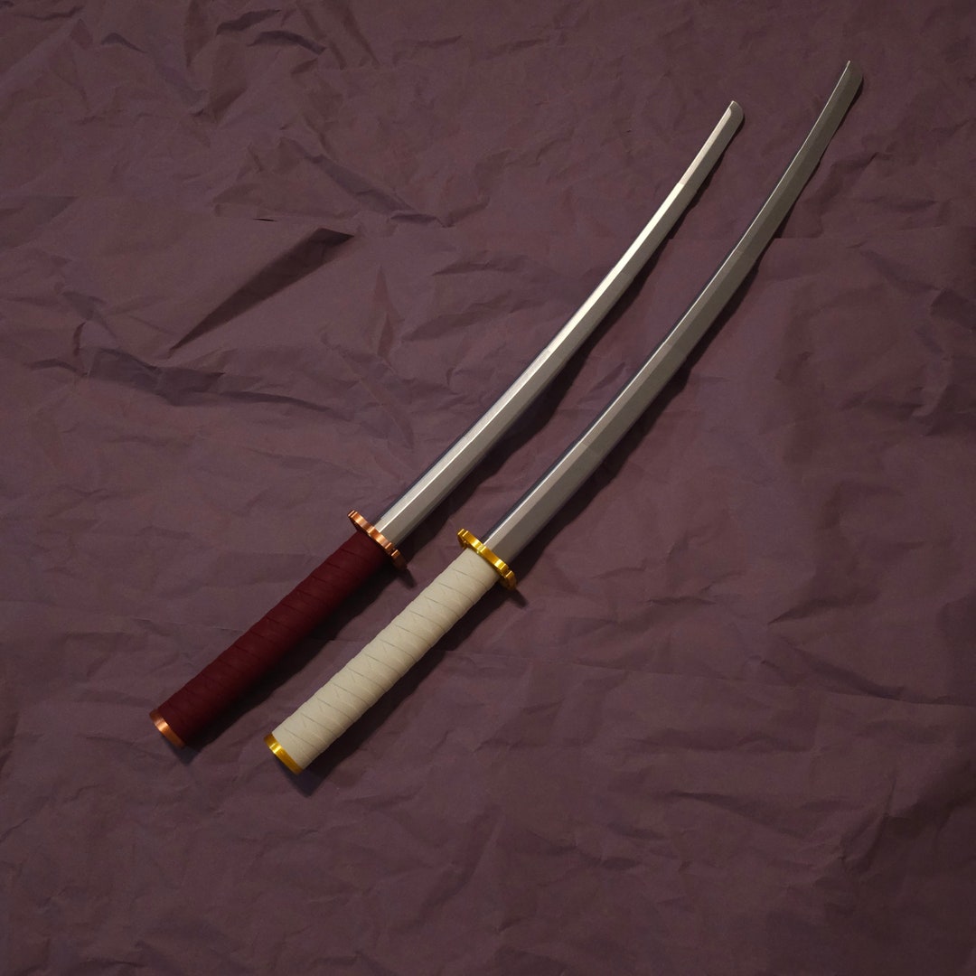 3D Printed Plastic Toy, Both Hand Katana, Many Colors - Etsy