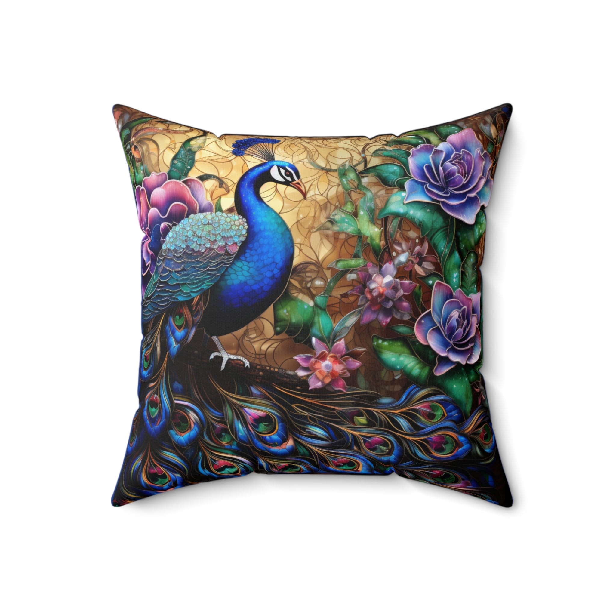 Exquisite Peacock Design Pillow, Peacock Pillow Gift Sumptuous Peacock ...