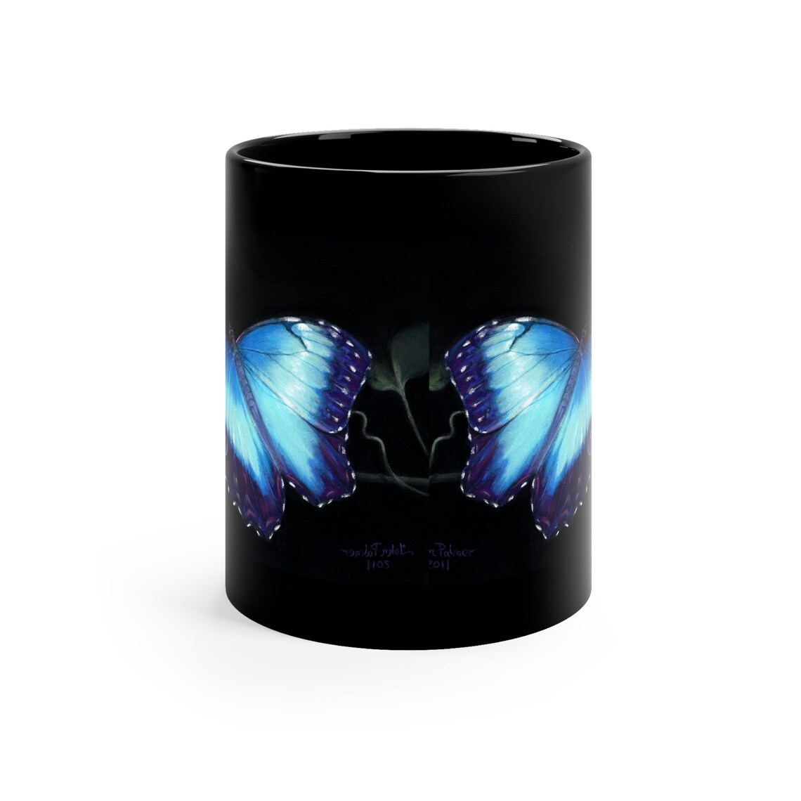 Butterfly Mug, Butterfly Blue Morpho, Butterfly, Gift, Bird, Mug, Mugs ...