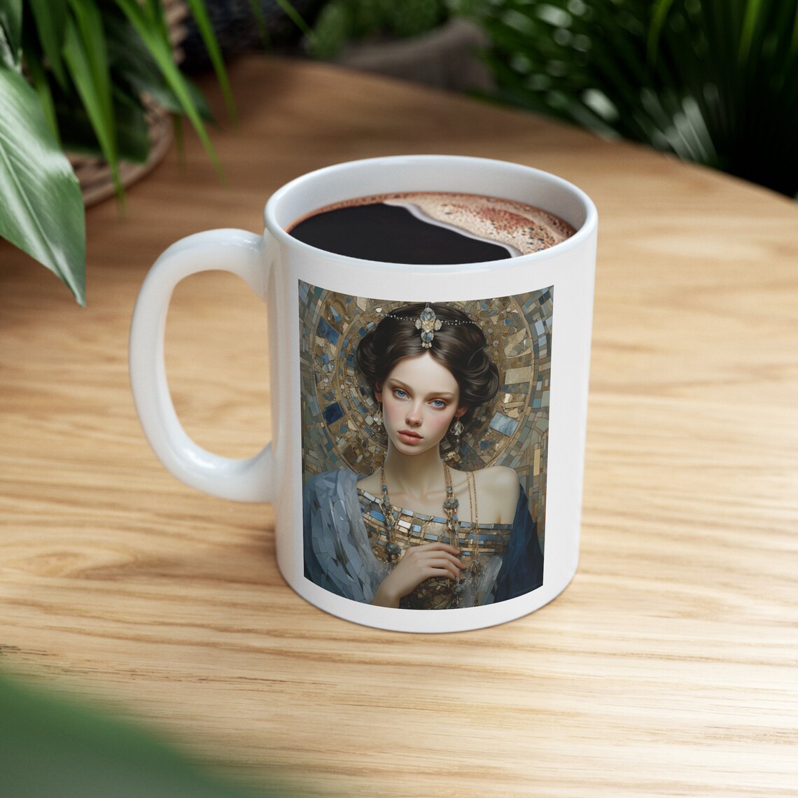 Mucha, Klimt Mug, Art Deco Mug, Alphonse Mucha,gustav Klimt, Art ...