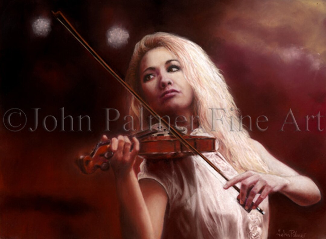 Violin Picture,violin Painting Autumn Violin,fall Violin,romantic ...