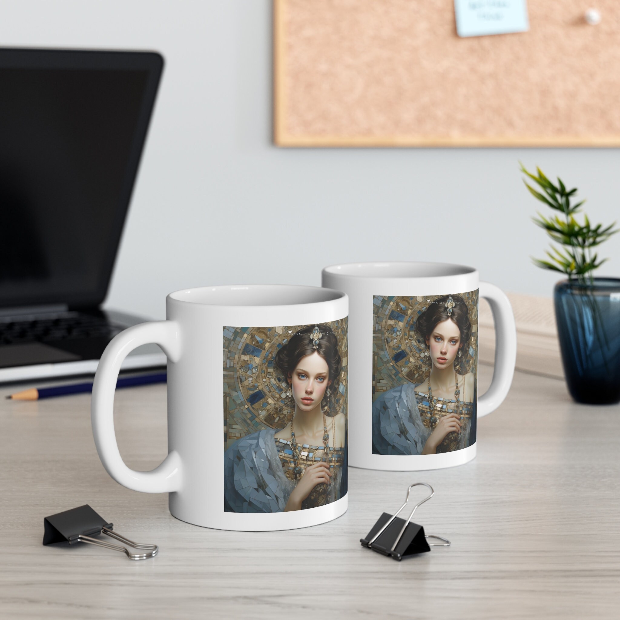 Mucha, Klimt Mug, Art Deco Mug, Alphonse Mucha,gustav Klimt, Art ...