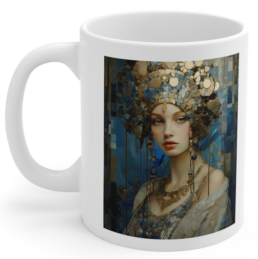 Mucha, Klimt Mug, Art Deco Mug, Alphonse Mucha,gustav Klimt, Art ...