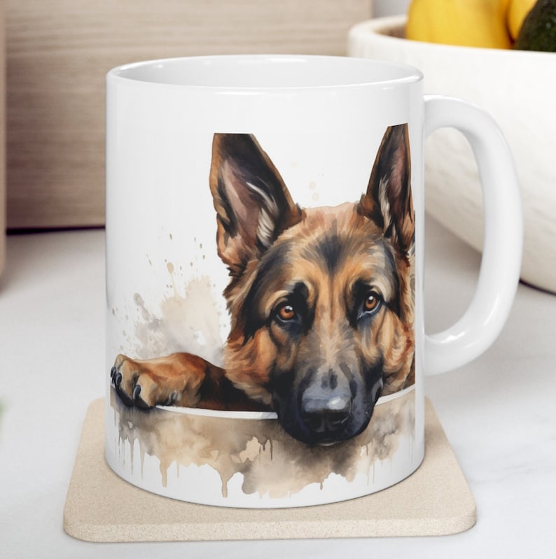 German Shepherd Picture Mug, German Shepherd, Pet Lover Gift, Doggy Gift, Dog Mug, Dog Gift Mug ...