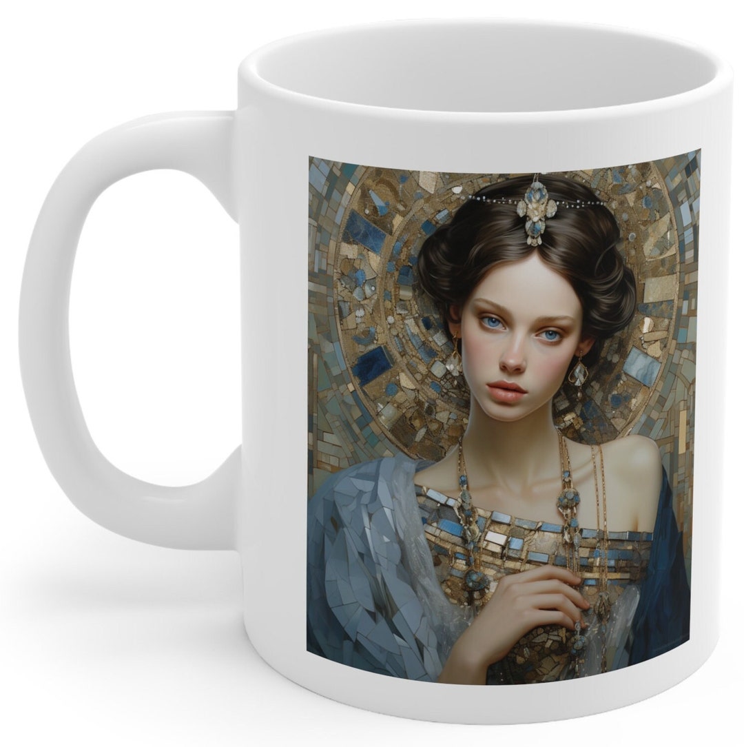 Mucha, Klimt Mug, Art Deco Mug, Alphonse Mucha,gustav Klimt, Art ...