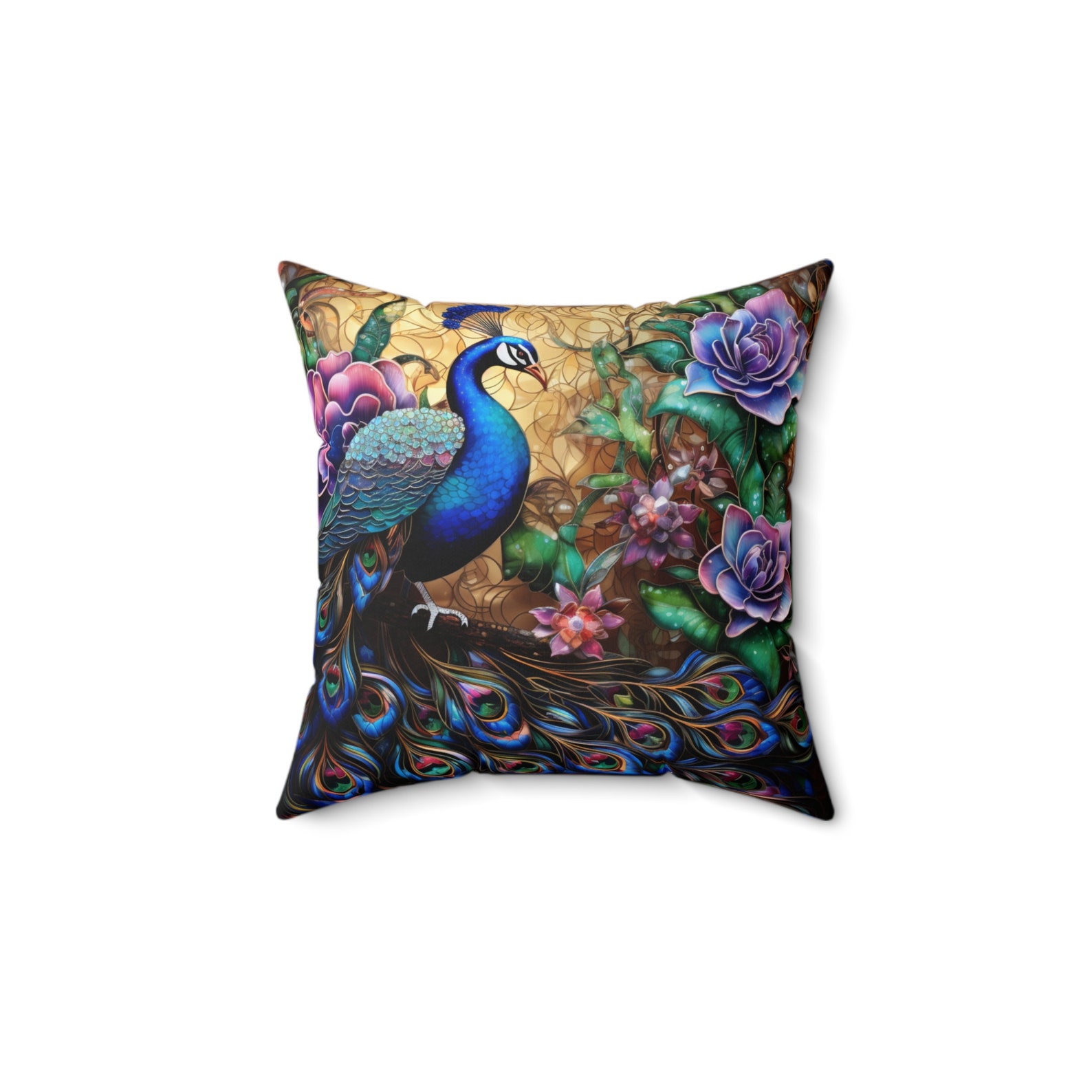 Exquisite Peacock Design Pillow, Peacock Pillow Gift Sumptuous Peacock ...