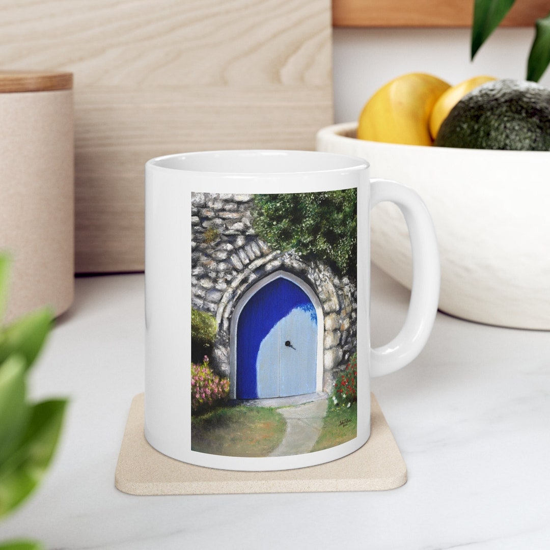 Church Garden Mug, St. Mary's Church, Garden Doorway, Doorway, Flowers ...