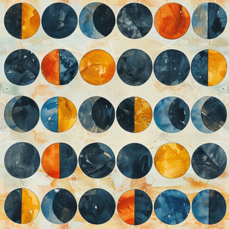 Vibrant Tile Patterns for the Upcoming Solar Eclipse DOWNLOAD NOW - Etsy