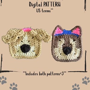 Rescue Dog Granny Square PATTERN - Etsy