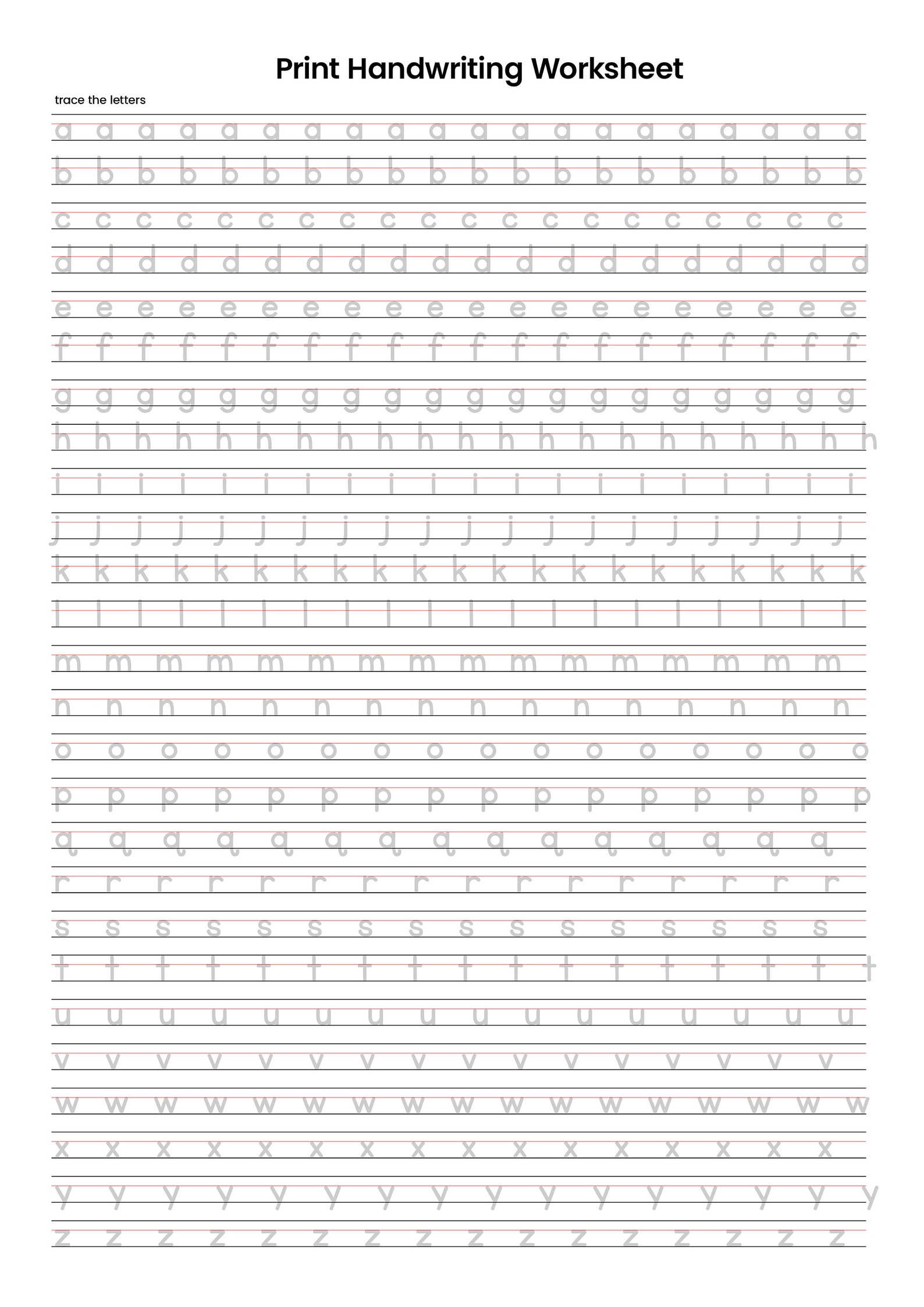 Printable Handwriting Worksheets - Etsy UK