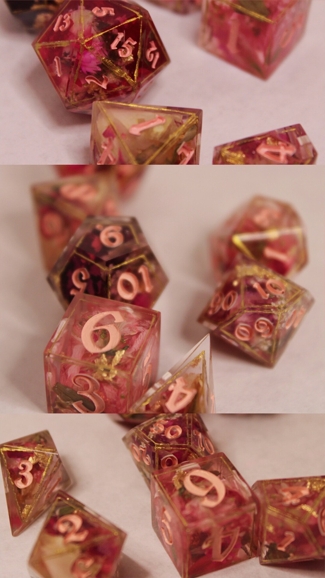 Flower Dice Customizable please Read Description - Etsy