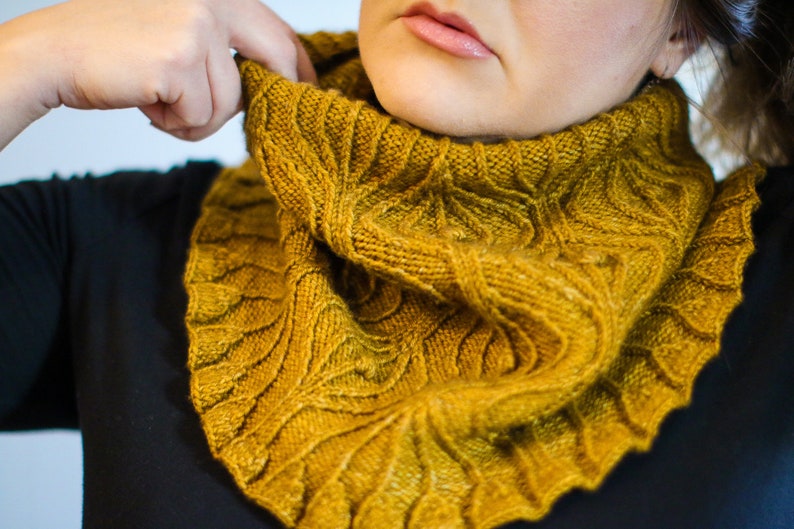 Knitting Pattern: Nouverie Cowl | Instructions to Knit Art Nouveau ...