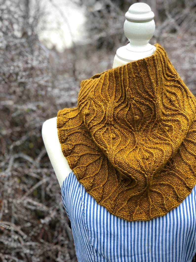 Knitting Pattern: Nouverie Cowl | Instructions to Knit Art Nouveau ...
