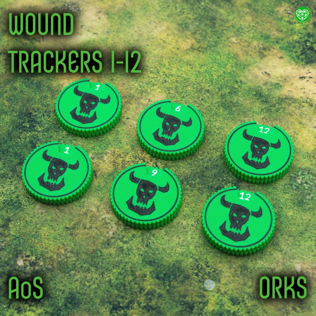 12 Wounds Tracker for Orks Army From Aos - Etsy