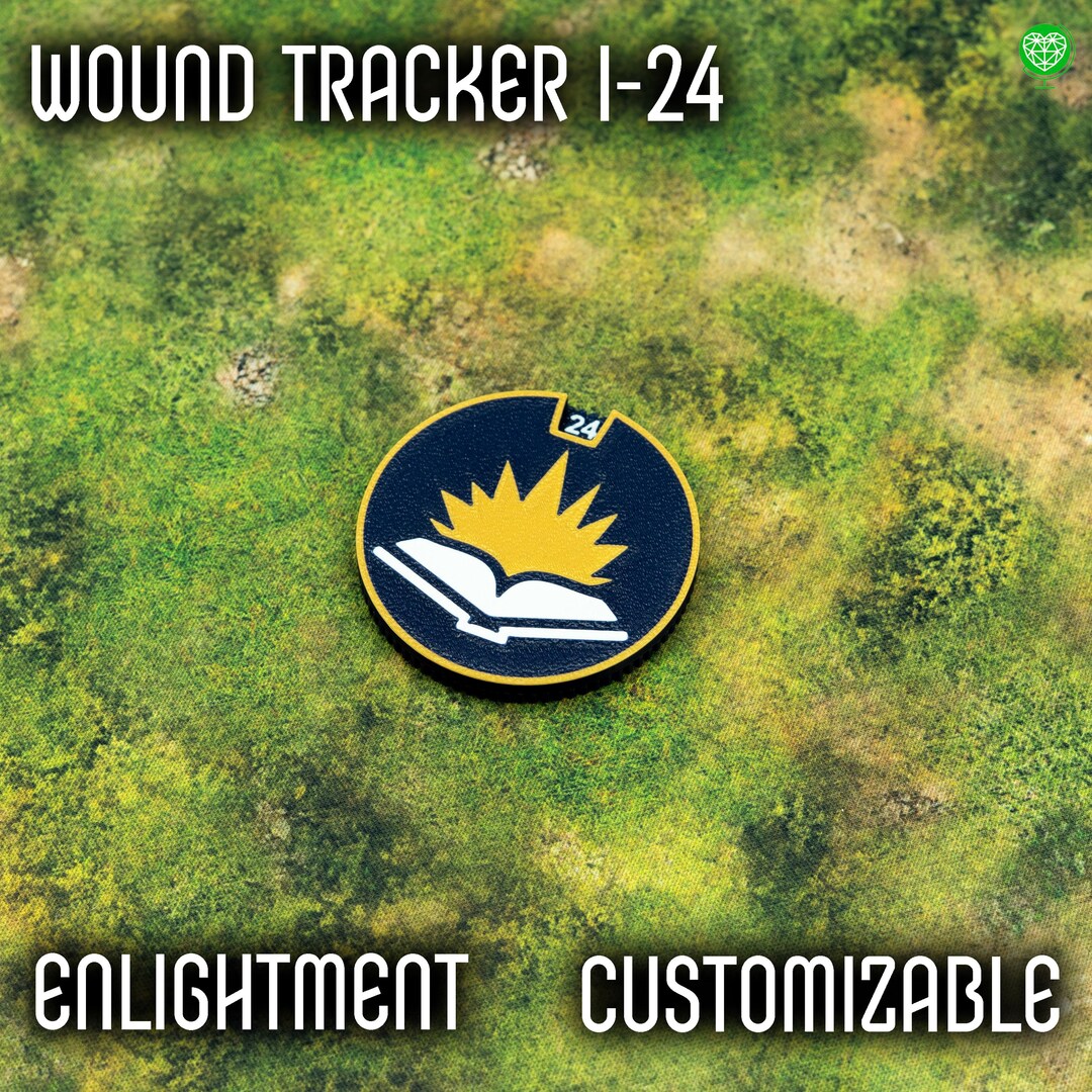Wound Tracker for Tabletop Games – 24 Wounds With Customizable Colors ...