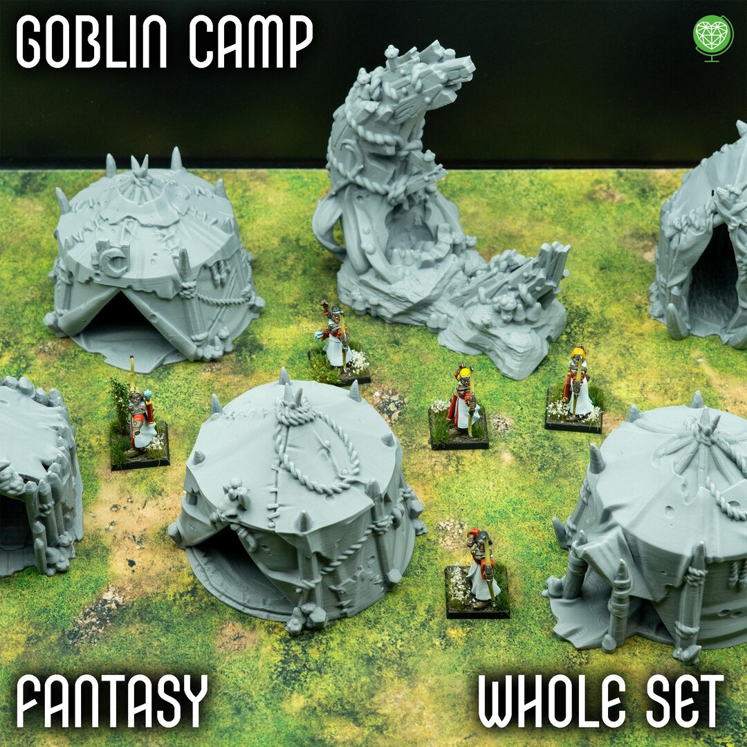 Tabletop Terrain - Goblin Camp for Fantasy Wargaming – Durable and ...