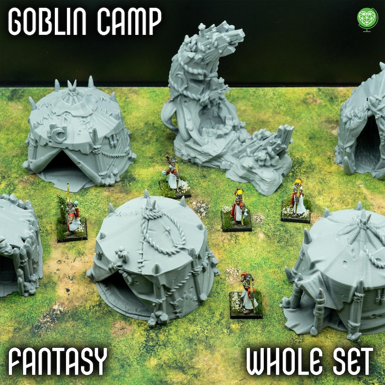 Tabletop Terrain - Goblin Camp for Fantasy Wargaming – Durable and ...