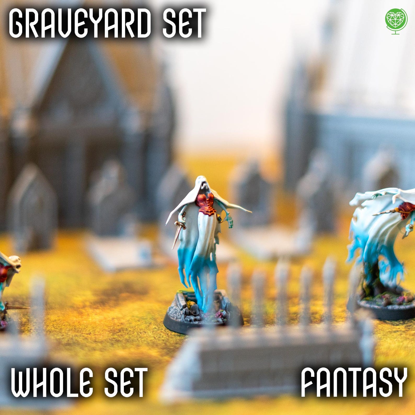 Graveyard Terrain Set: Fantasy Tabletop, Aos, Old World by Txarli ...