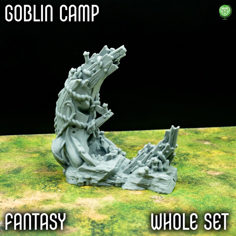 Tabletop Terrain - Goblin Camp for Fantasy Wargaming – Durable and ...