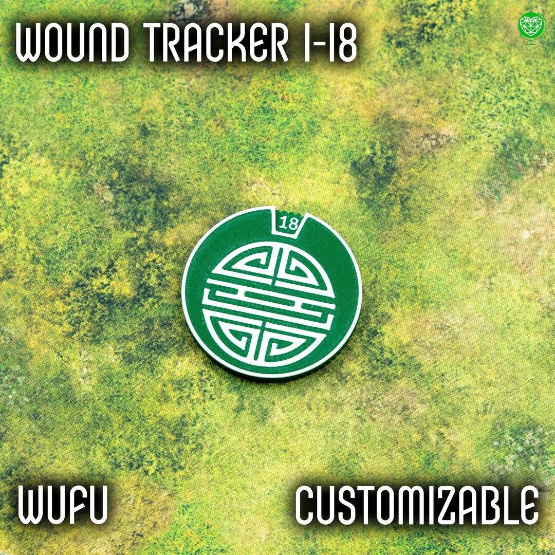 Wound Tracker for Tabletop Games – 1-18 Wounds With Customizable Colors ...