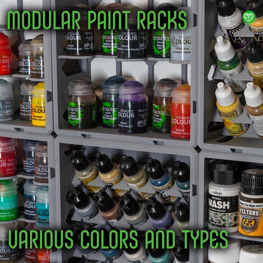 Modular Paint Rack | Hobby Zone | Paints Organizer | Vallejo | Txarli ...