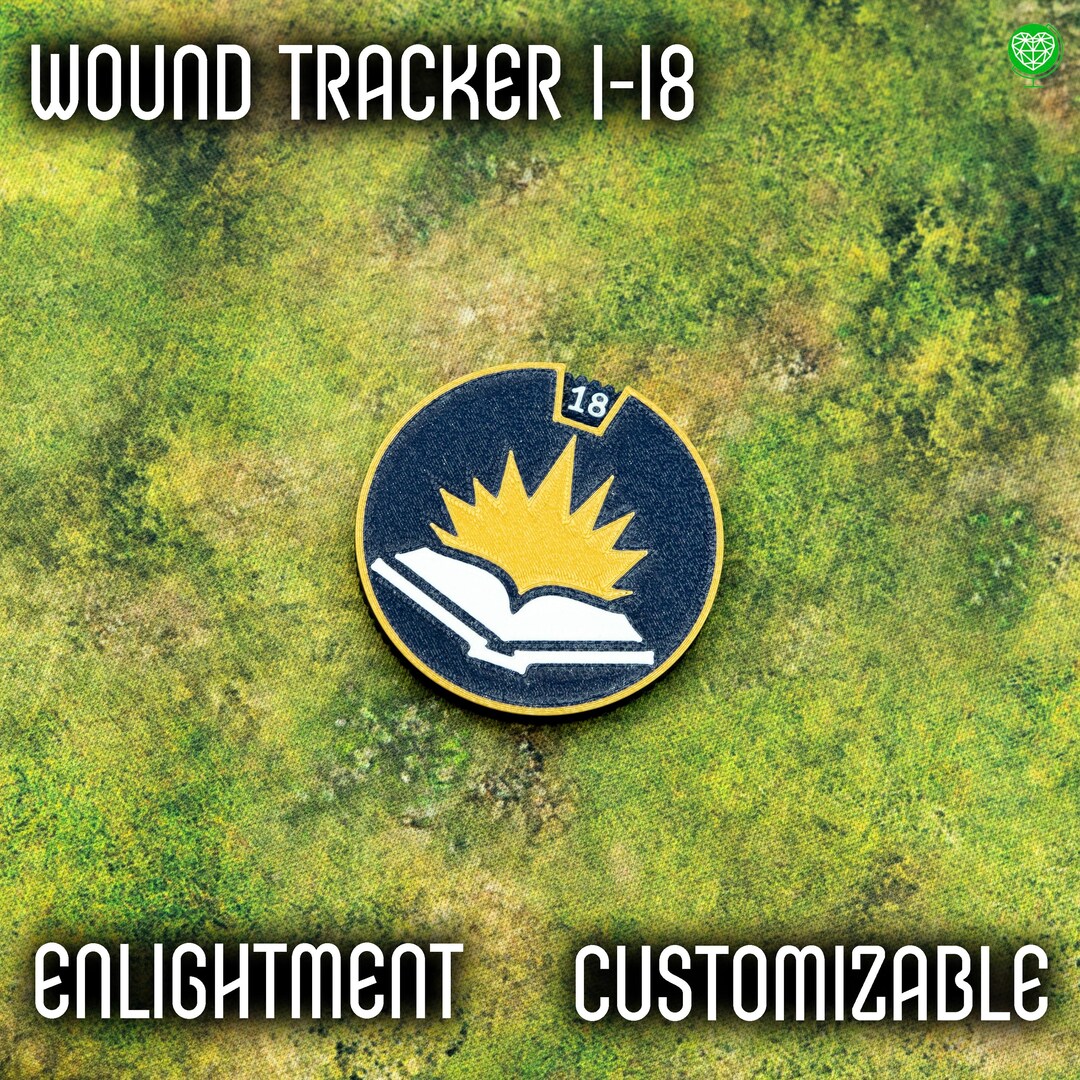 Wound Tracker for Tabletop Games – 18 Wounds With Customizable Colors ...