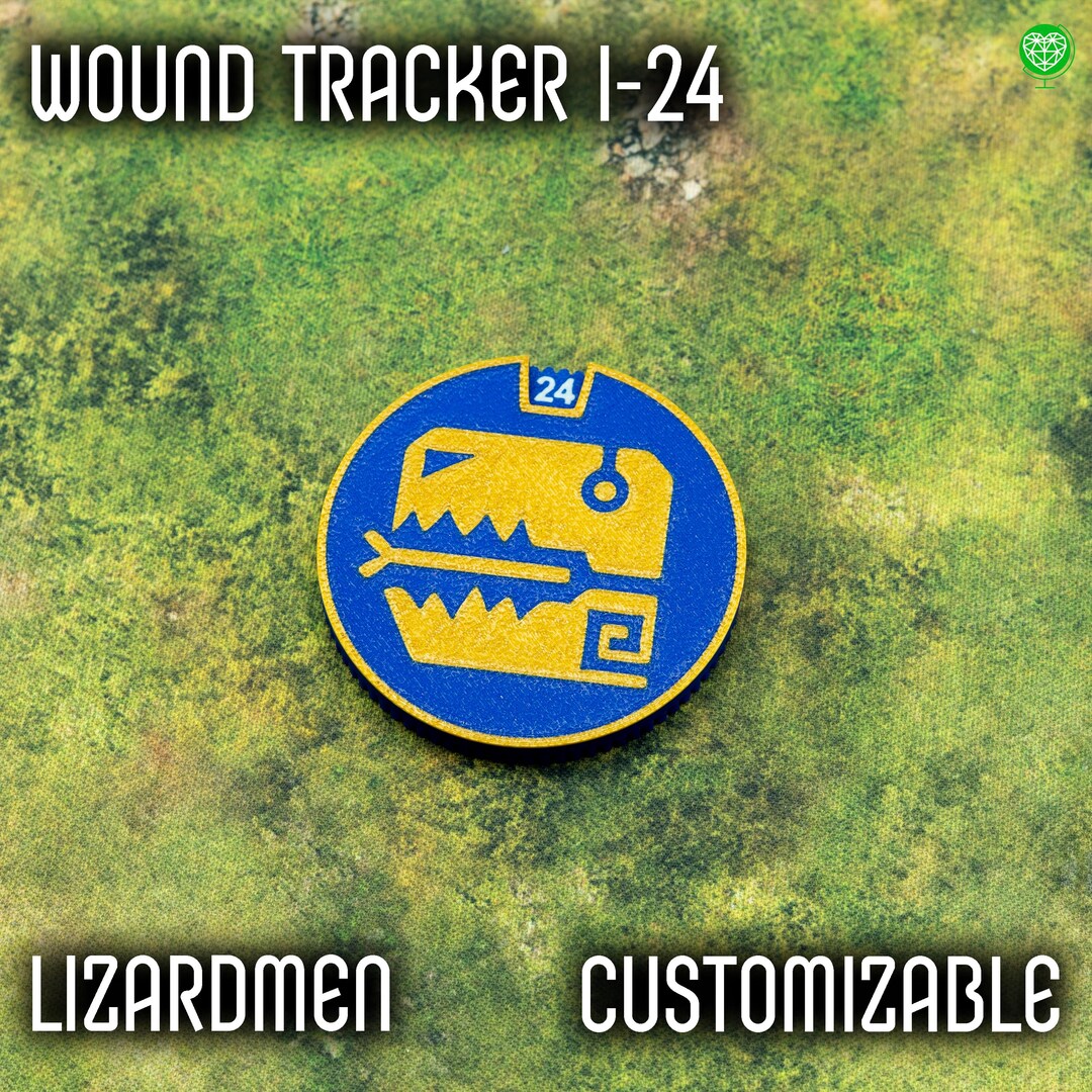 Wound Tracker for Tabletop Games – 1-24 Wounds With Customizable Colors ...