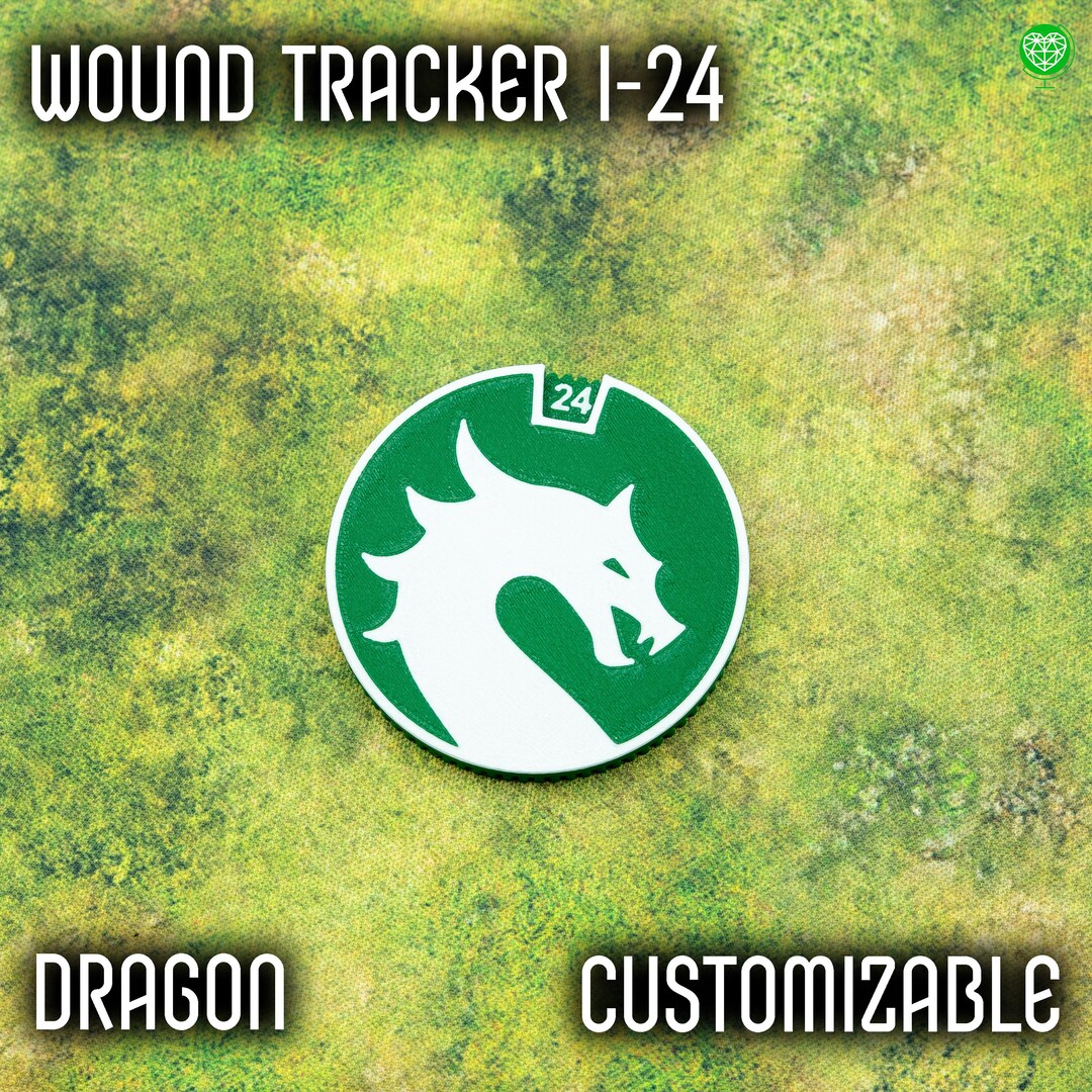 Wound Tracker for Tabletop Games – 24 Wounds With Customizable Colors ...