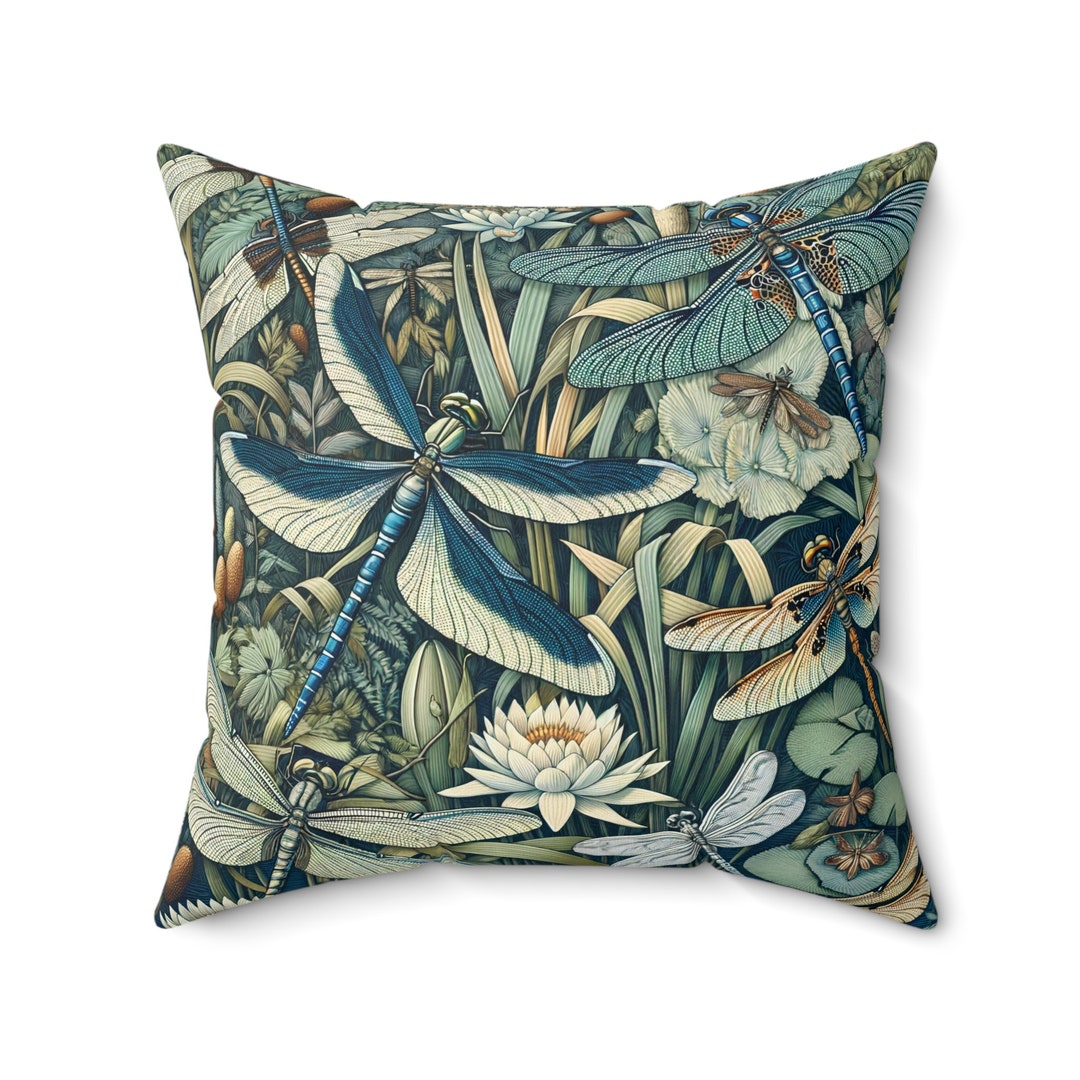 Dragonfly Pillow Dragon Fly Couch Living Room Decor Bedroom Decoration ...