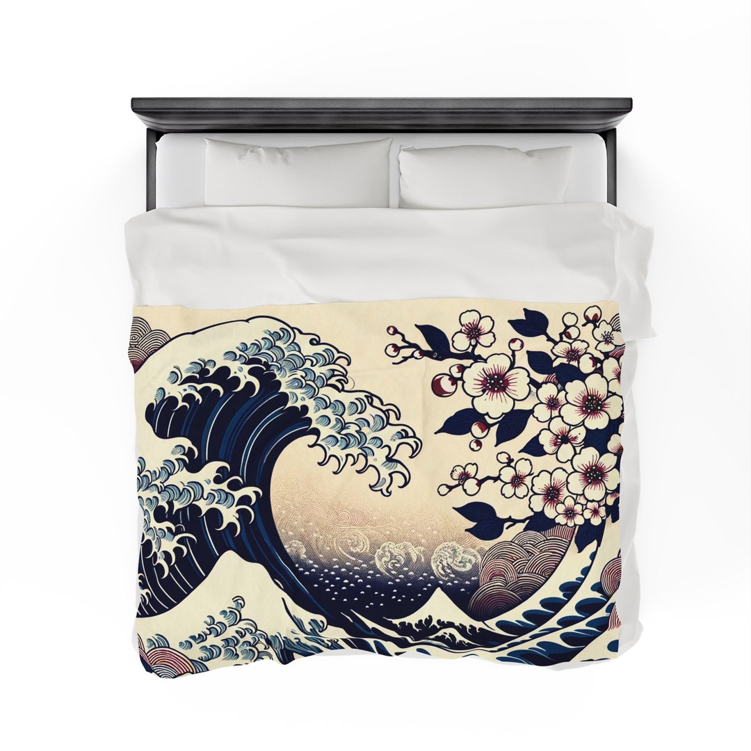 Asian Blanket Japanese Art Soft Living Room Bed Decor Throw Soft ...