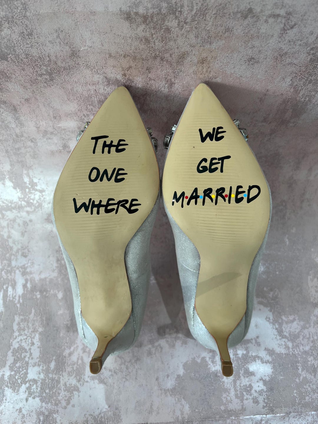 Friends the One Where We Get Married Wedding Day Shoe Decal Vinyl ...