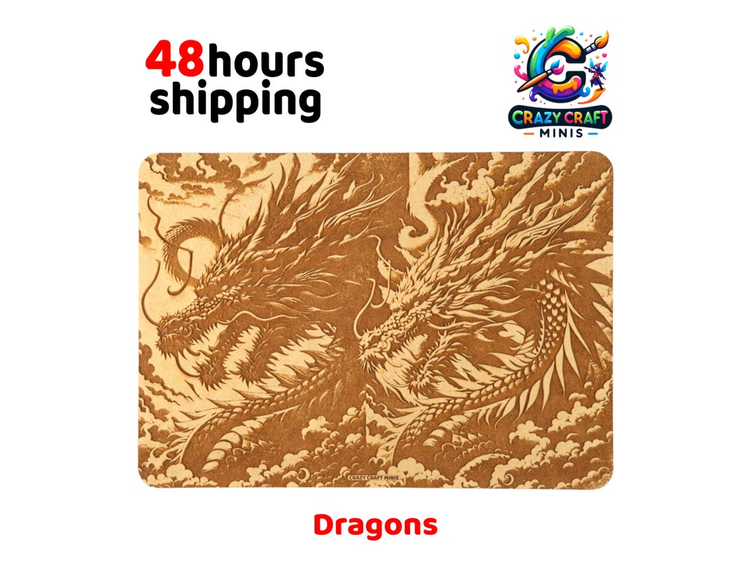 Dragons Dry Brushing Texture Palette A4 / A5 / A6 Versions Detailed ...