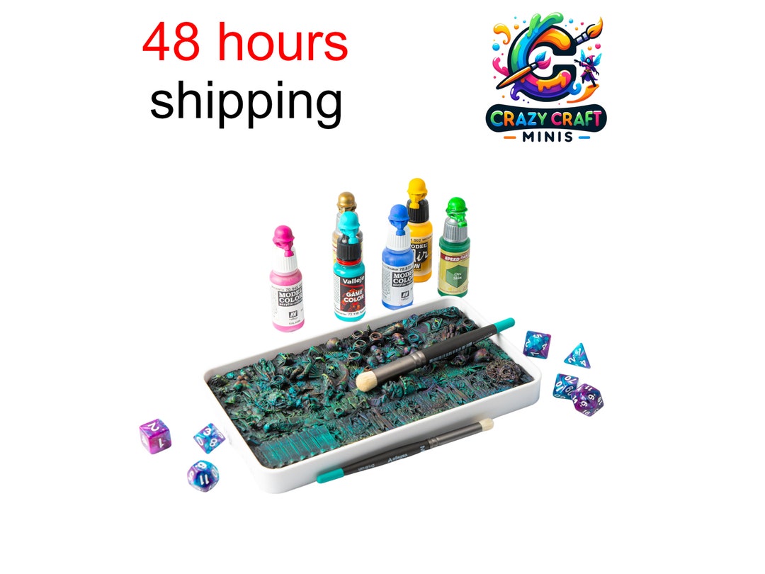 Drybrush Palette PRO V2 Slap Chop Primed Detailed Texture Miniatures ...