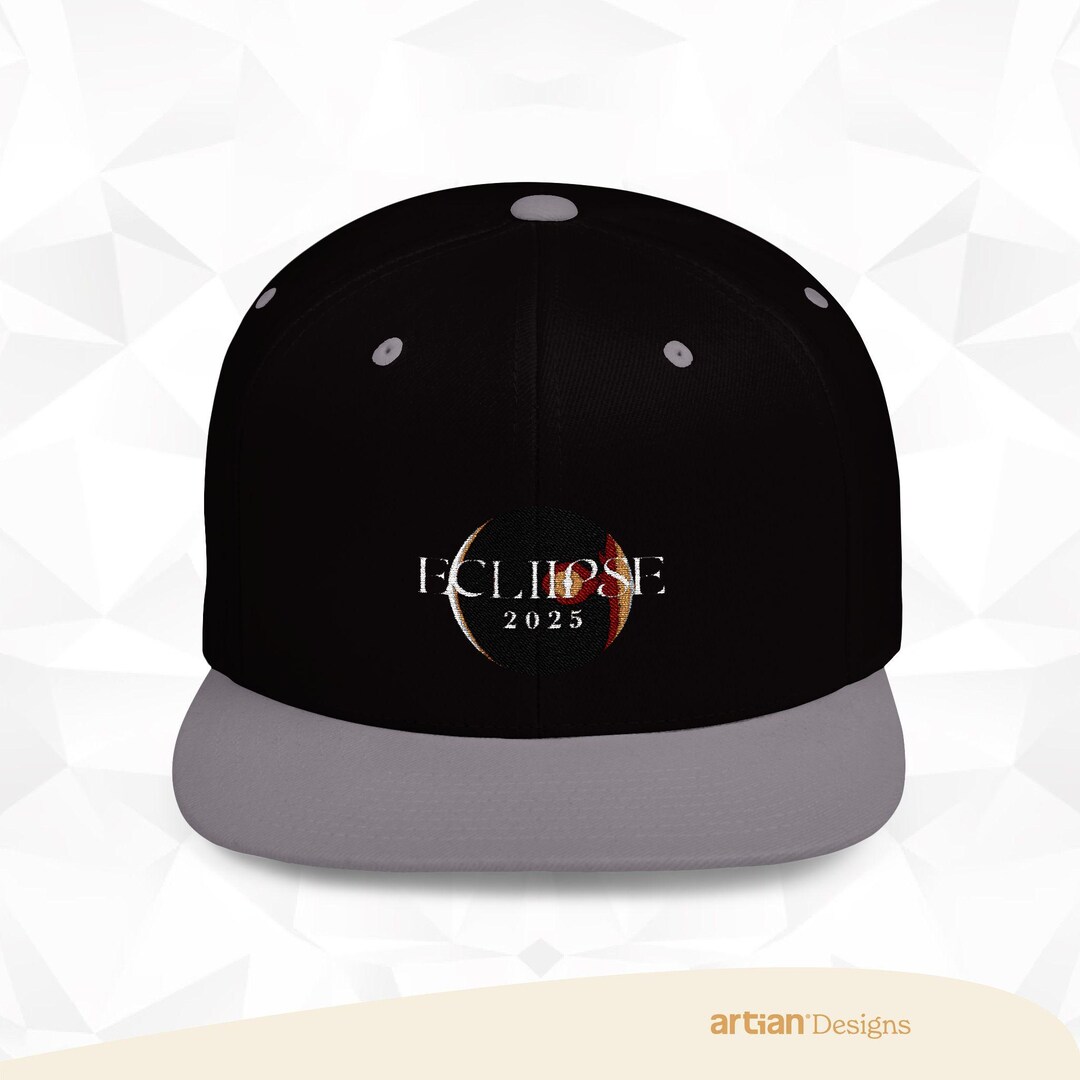 Eclipse 2025/ Snapback Cap/ Cool Flat Bill Hat/ Perfect for Astronomy ...