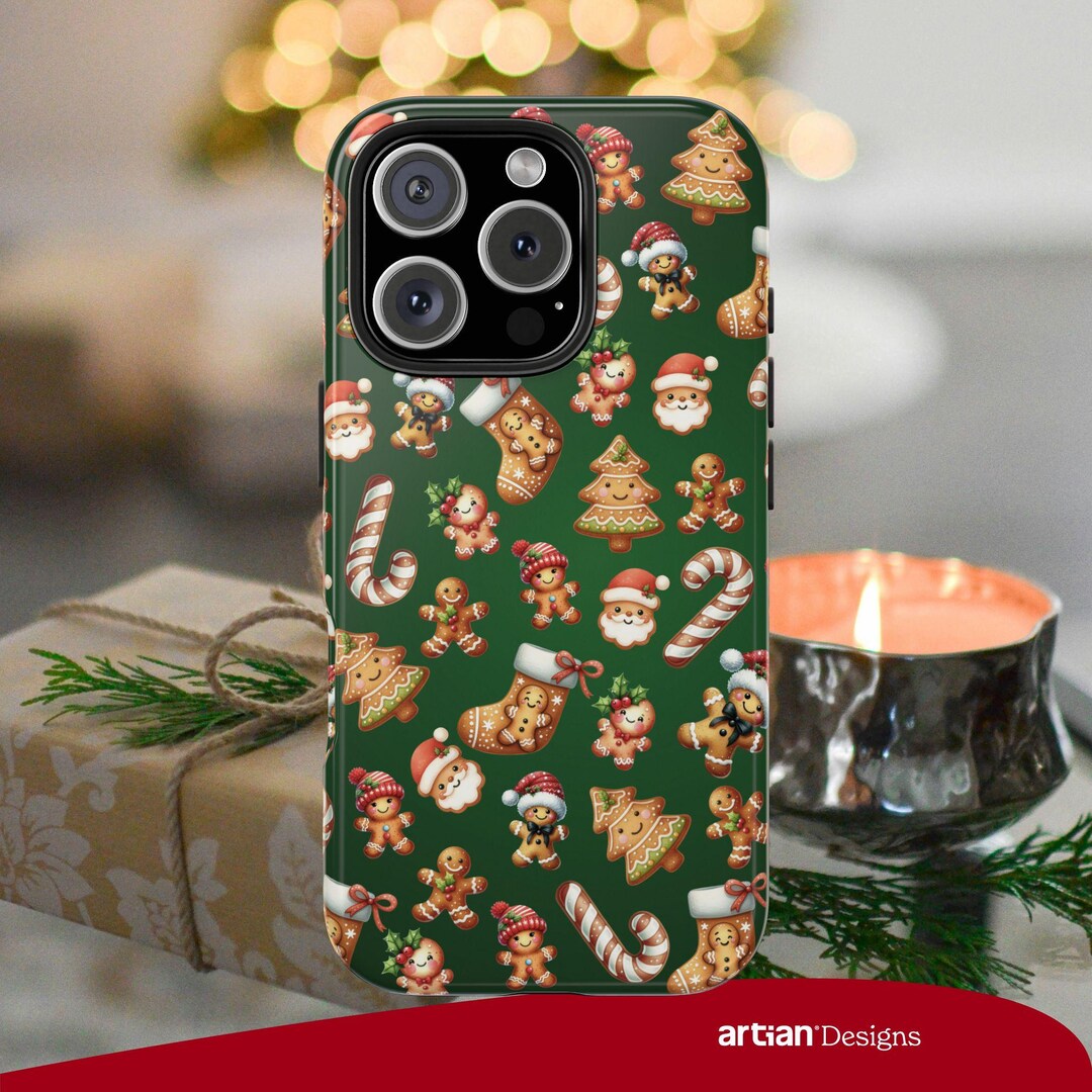 Festive Tough Phone Cases/ Cute Holiday Designs/ Christmas Gifts ...