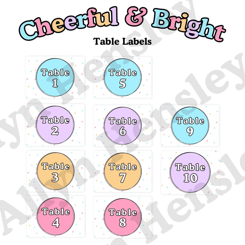 Cheerful and Bright Classroom Decor Themed Bundle - Etsy